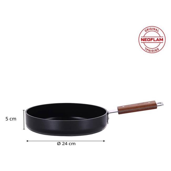 Neoflam Bien Alüminyum Döküm Tava Siyah 24cm - Akayev